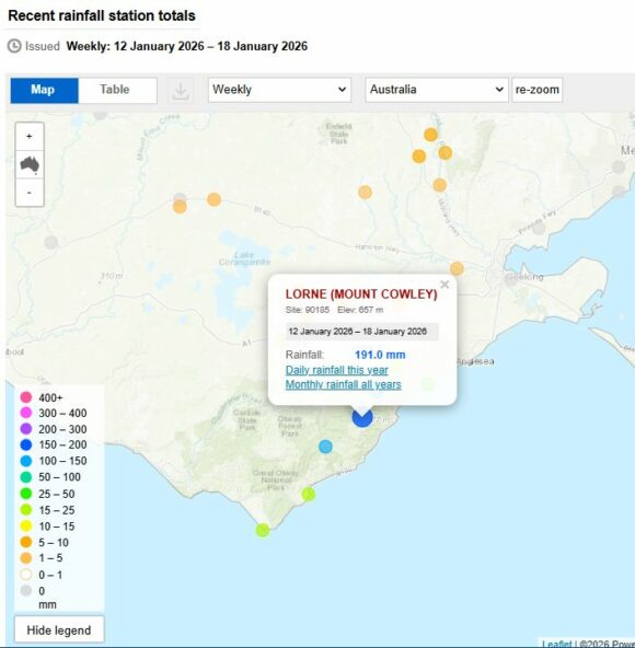 Lorne South West Victoria Flash Flood and Thunderstorm - 15 January ...